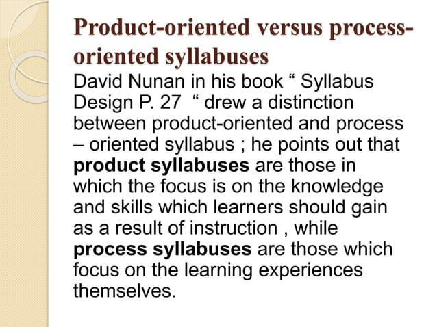 Types of syllabus design | PPT