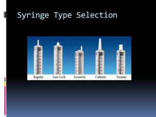 Types of syringes and needles | PPTX