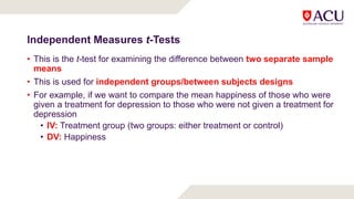 Introduction to Statistics: Types of T-Tests | PDF