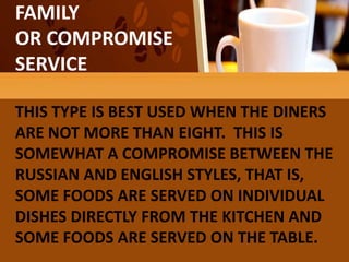 Types of table service | PPTX