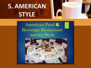 Types of table service | PPTX