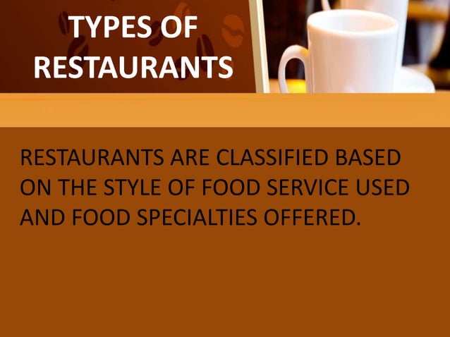 Types of table service | PPTX