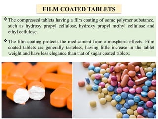 TYPES OF PHARMACEUTICAL TABLETS: A short note | PPTX