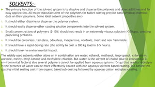 Types of tablet coating | PPTX