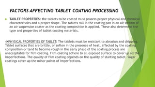 Types of tablet coating | PPTX