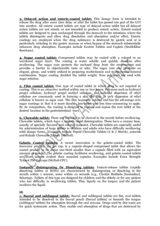 Types of tablets | DOCX