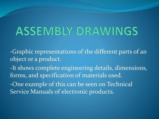 Types of technical drawing | PPTX