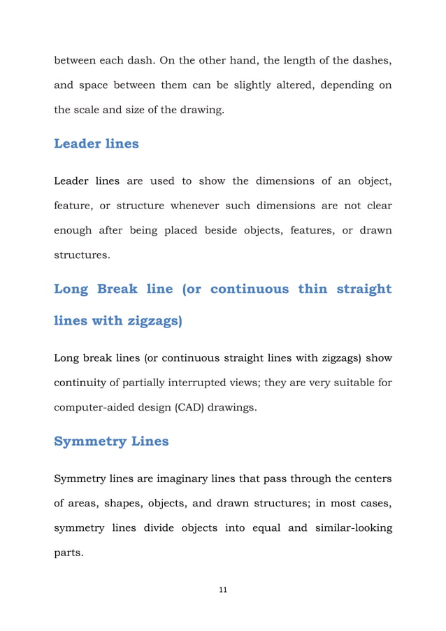 Types of Technical & Engineering Drawing Lines and Their Uses | PDF