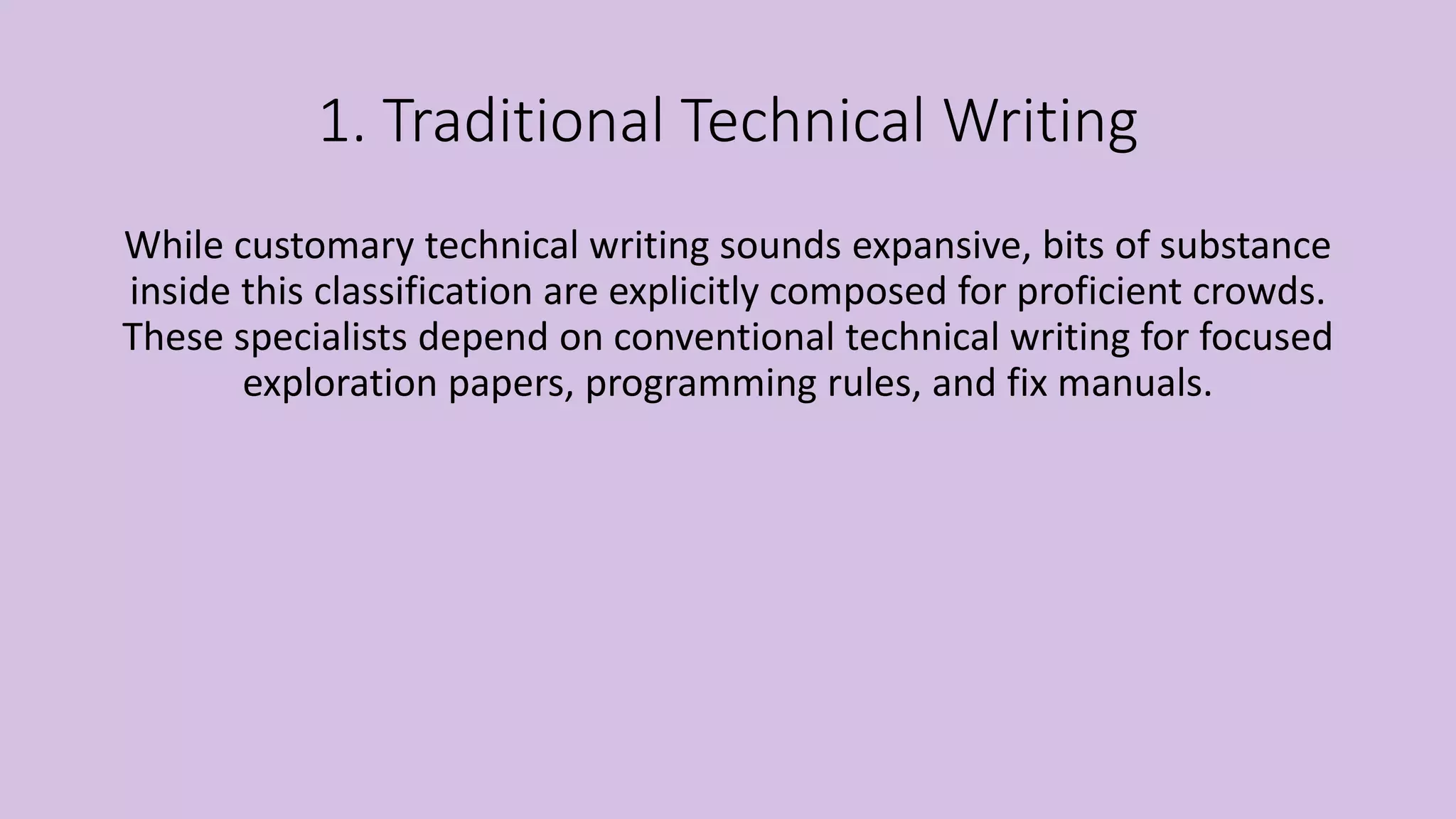 Types of technical writing | PPT