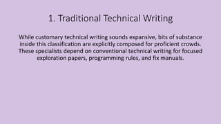 Types of technical writing | PPTX