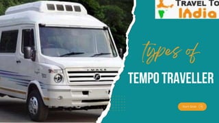 Explore Different Types of Tempo Traveller | PPTX