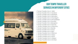 Explore Different Types of Tempo Traveller | PPTX
