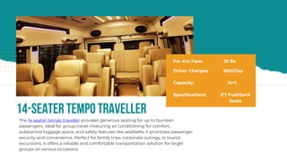 Explore Different Types of Tempo Traveller | PPTX