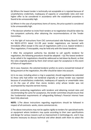 Types of tenders & stages for successful tendering | PDF