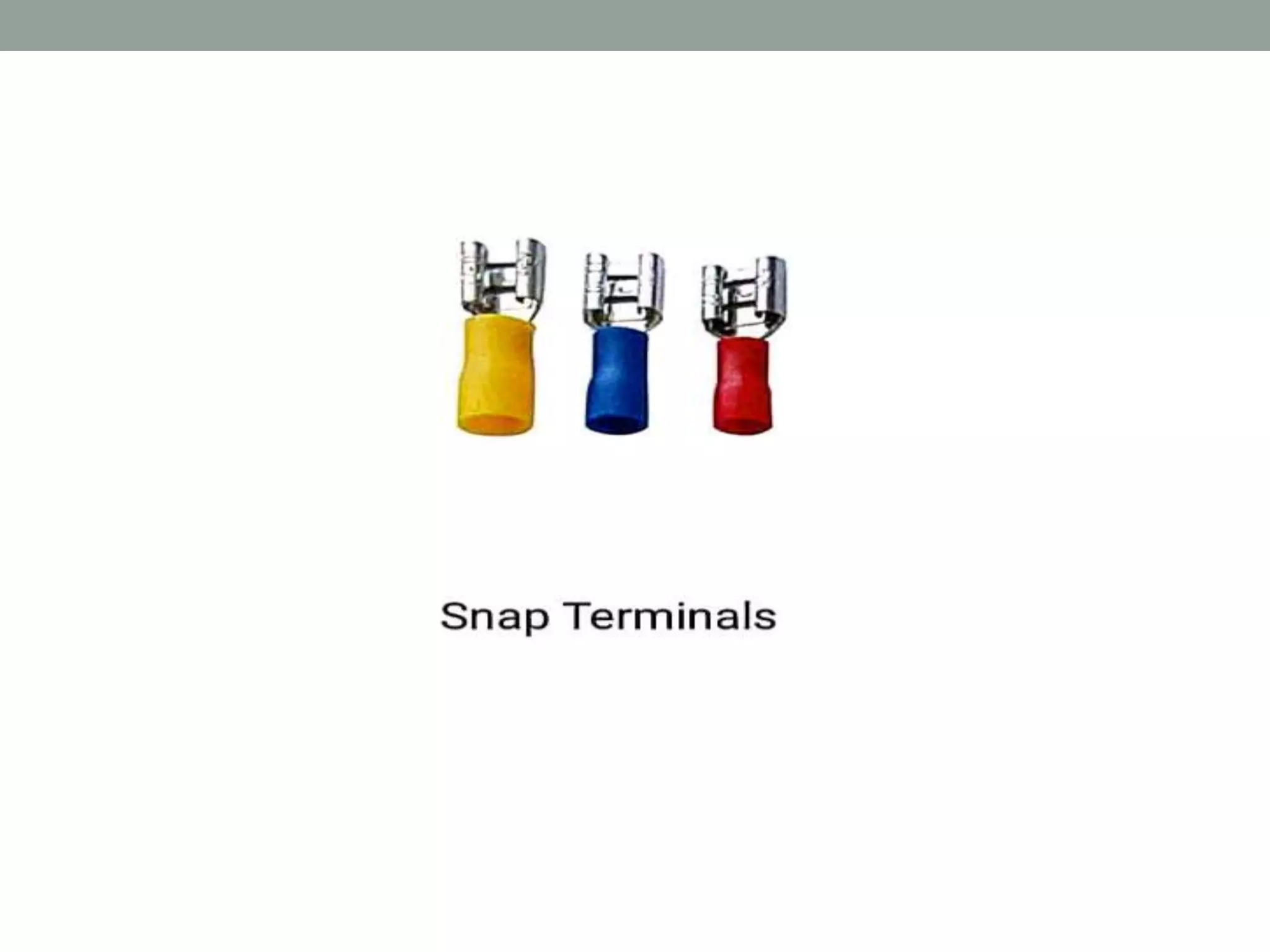 Types of terminal connector | PPTX