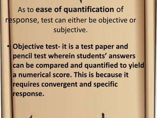 Types of Test | PPTX