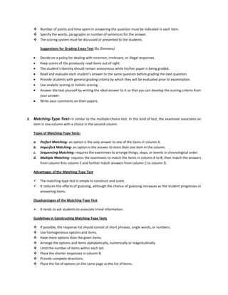 Types of test | DOCX
