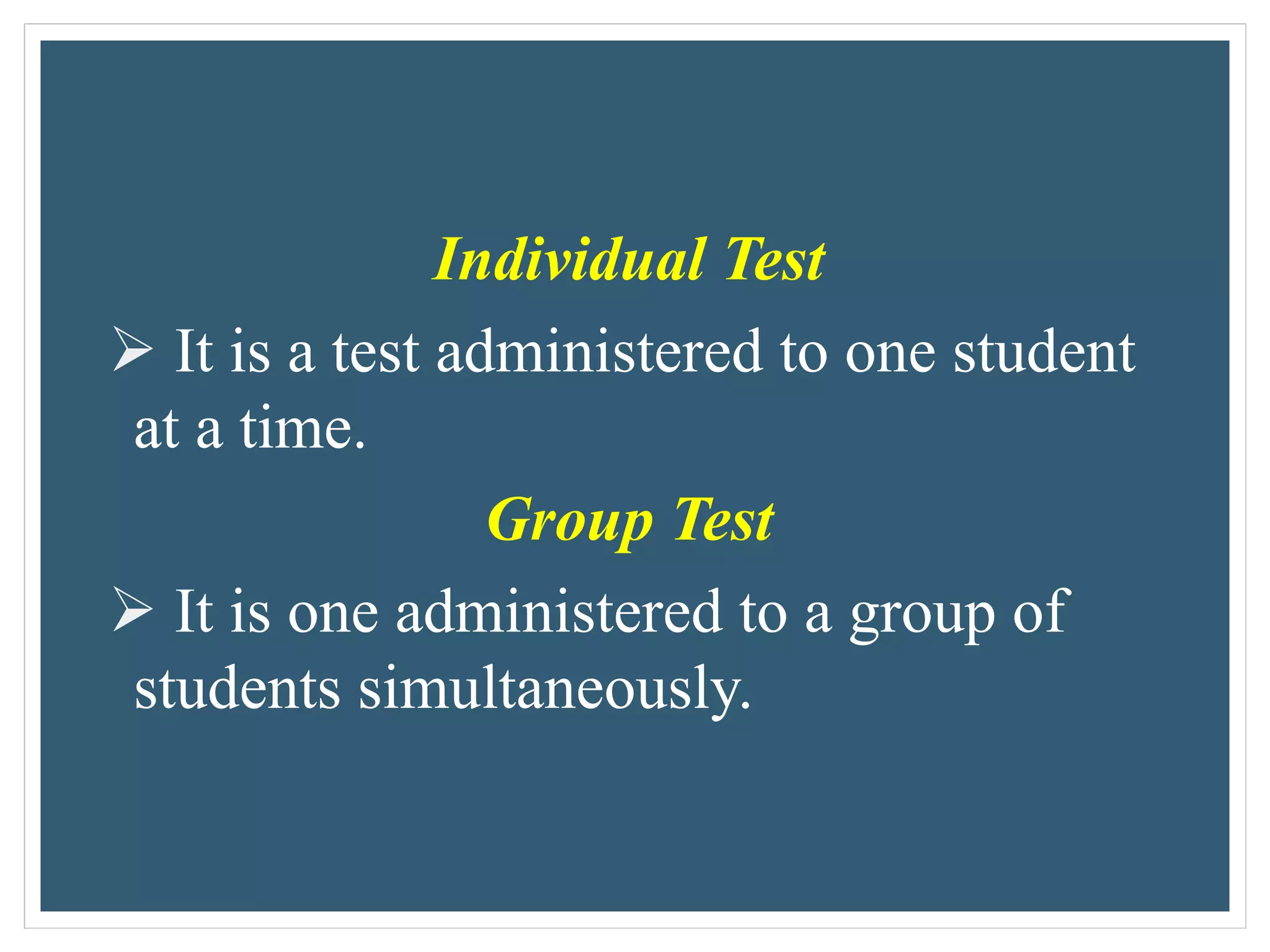 Types of Test | PPTX
