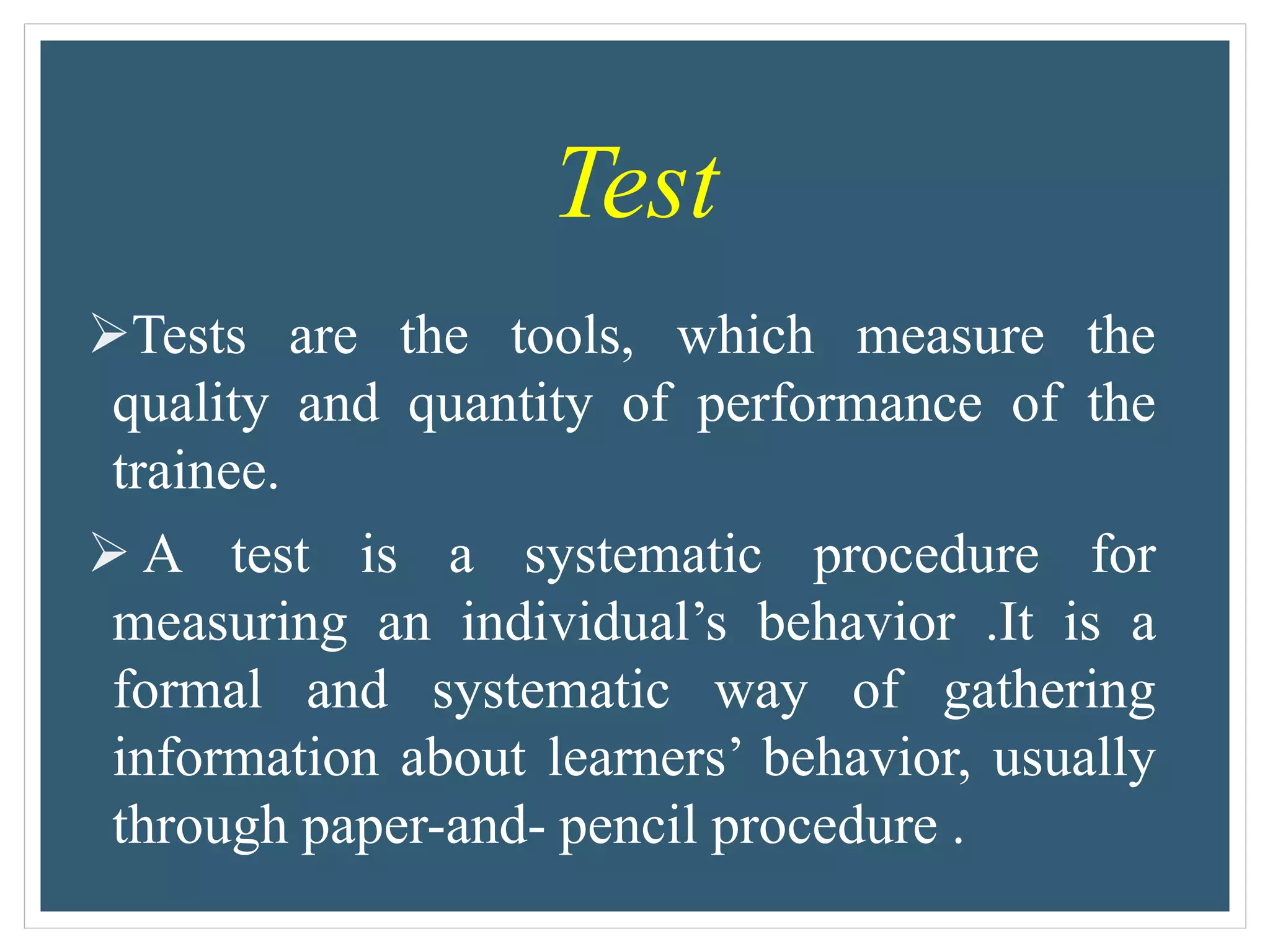 Types of Test | PPTX