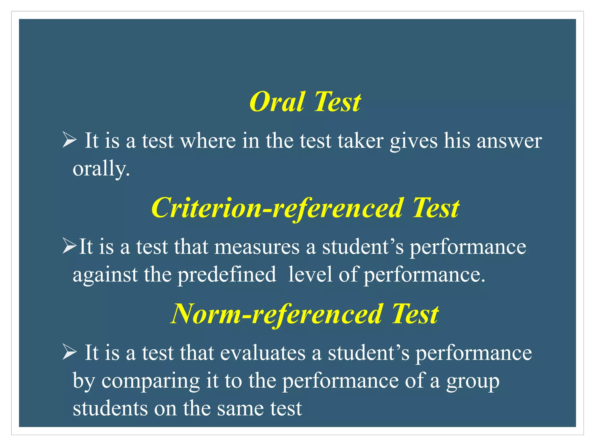 Types of Test | PPTX