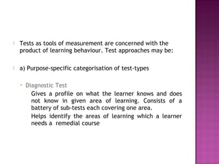 Types of test | PPT | Standardized Testing | Educational Assessment