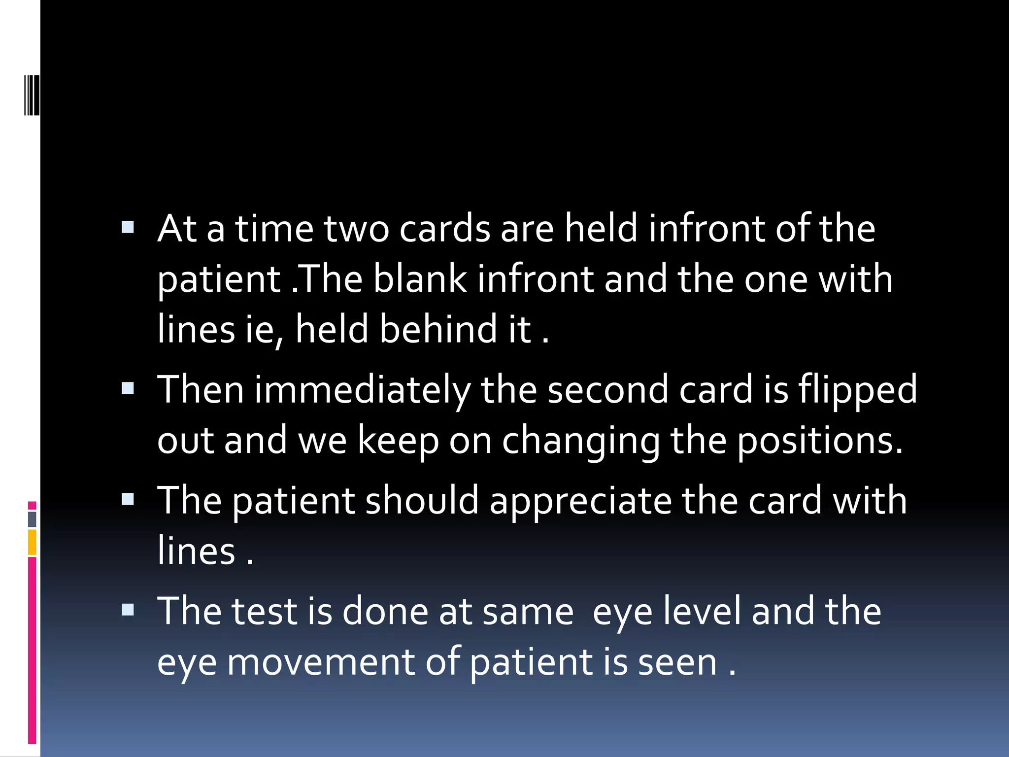 Test types used in optometry | PPTX