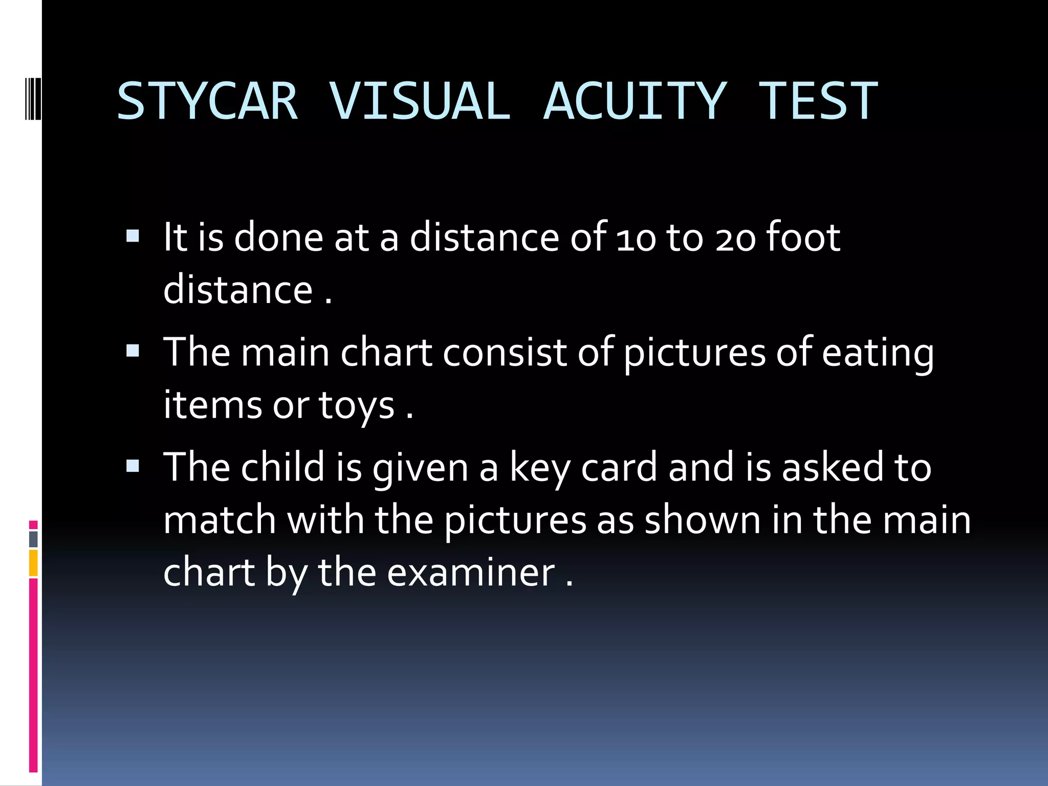 Test types used in optometry | PPTX