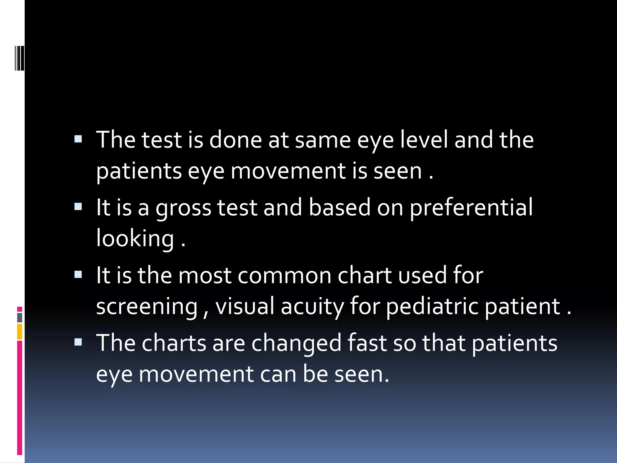 Test types used in optometry | PPTX