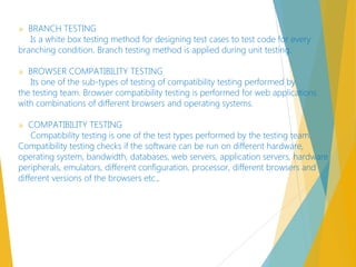 Types of testing | PPT