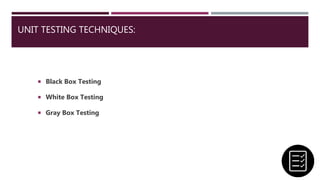 UNIT testing | PPT