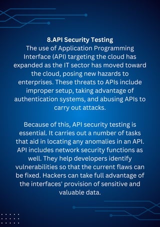 Exploring the Key Types of Cybersecurity Testing | PDF