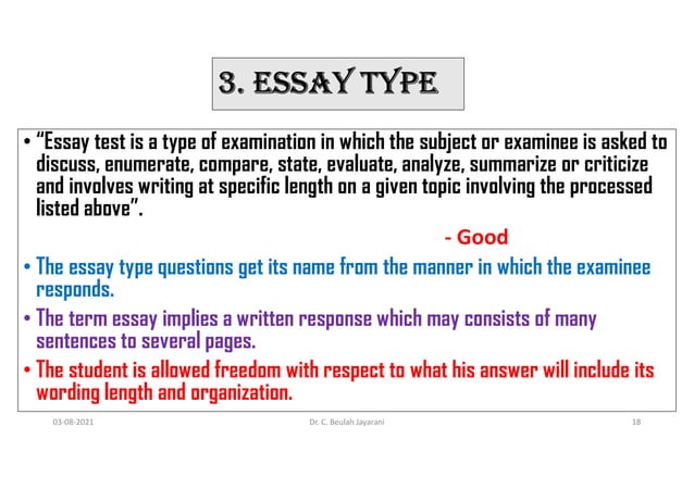 Types of test items | PDF | Standardized Testing | Educational Assessment