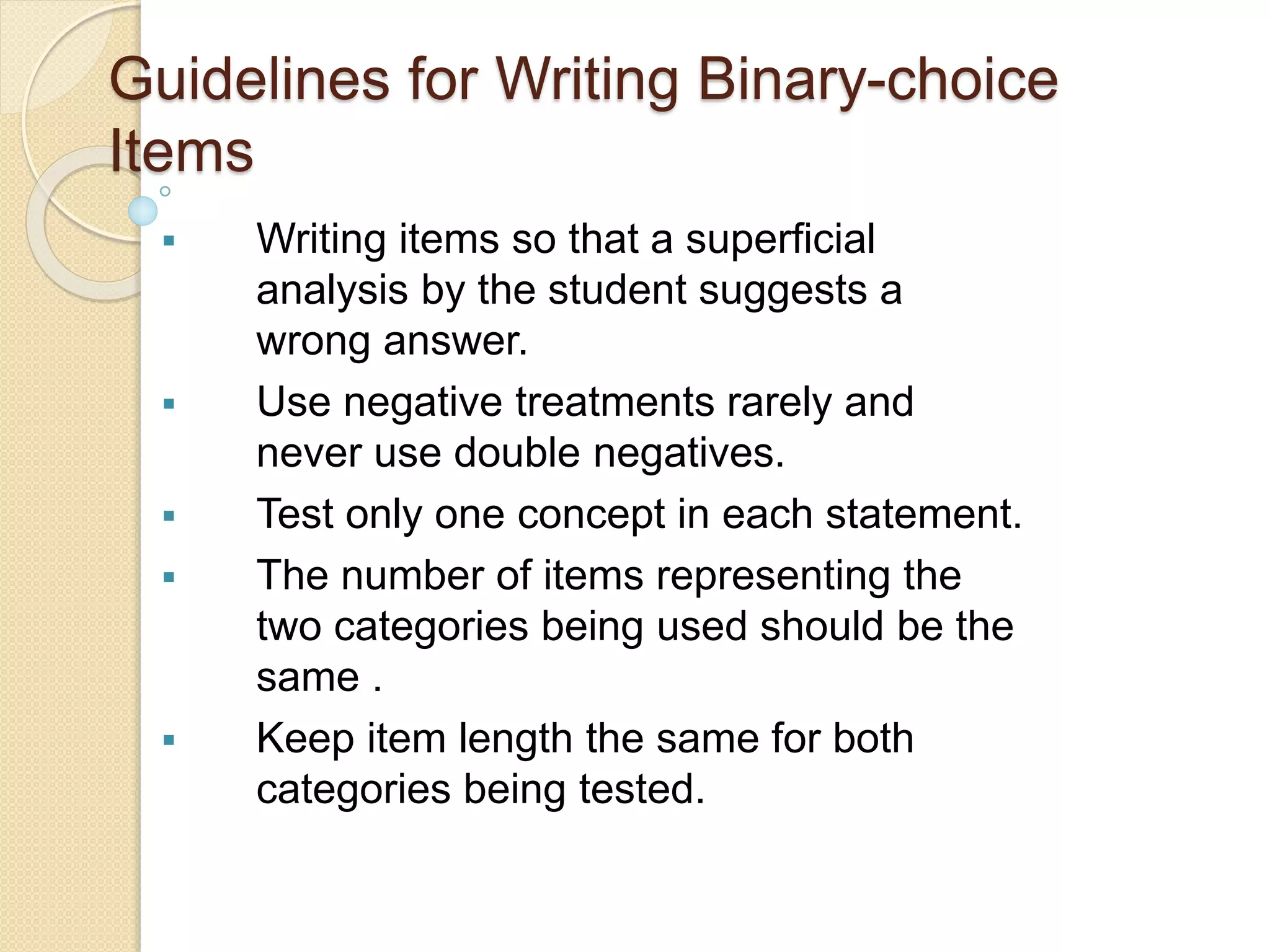 Types of test questions | PPTX