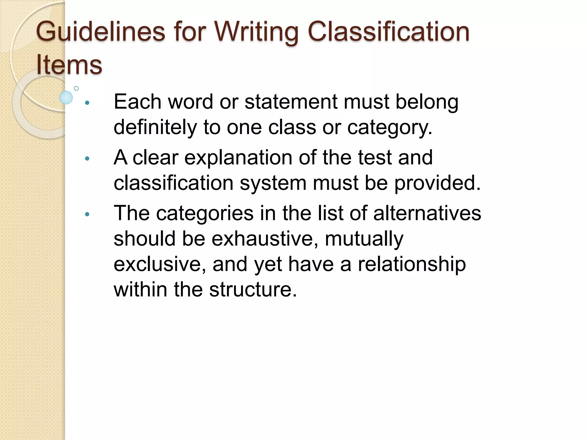 Types of test questions | PPTX