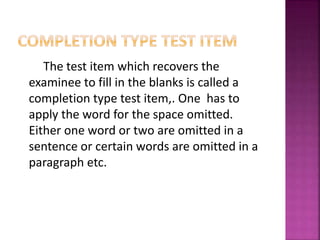 Types of tests | PPTX