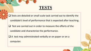 TYPES OF TEST | PPT