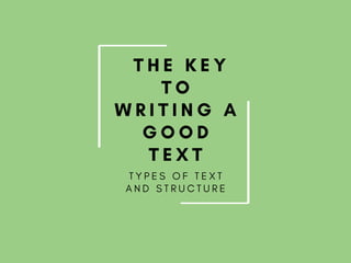 Types of text and structure | PDF