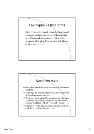 Types of texts. | PDF | Free Download