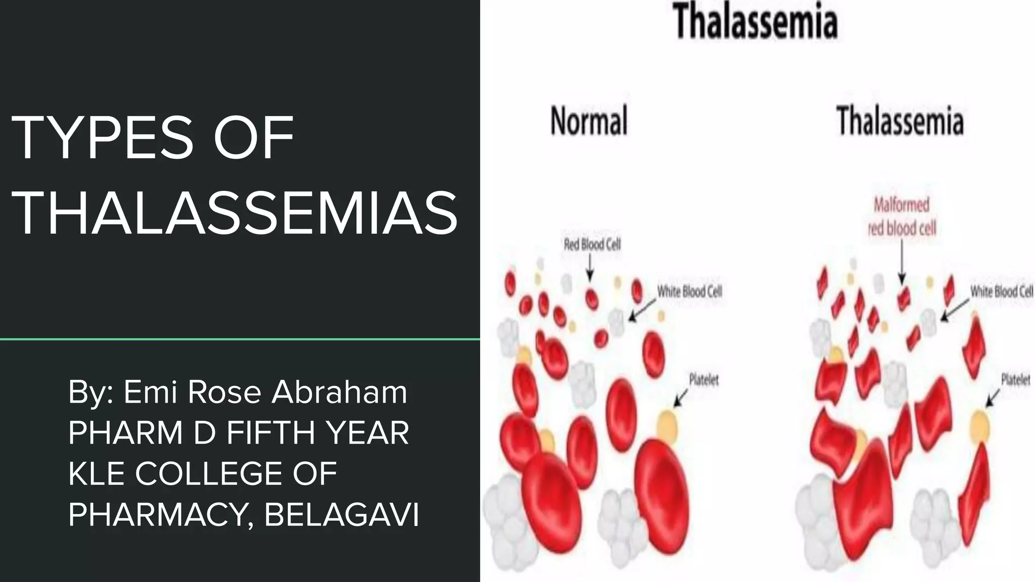Type of thalassemias | PPT