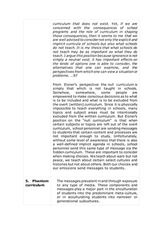 Types of the curriculum | DOCX | Educational Assessment | Education