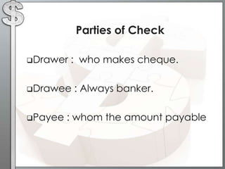 Types of the negotiable instruments | PPTX