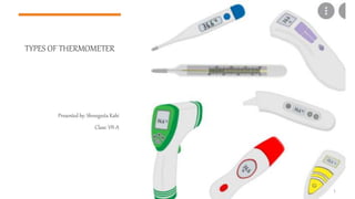 Types of thermometer PPT