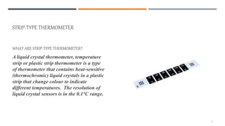 Types of thermometer | PPTX