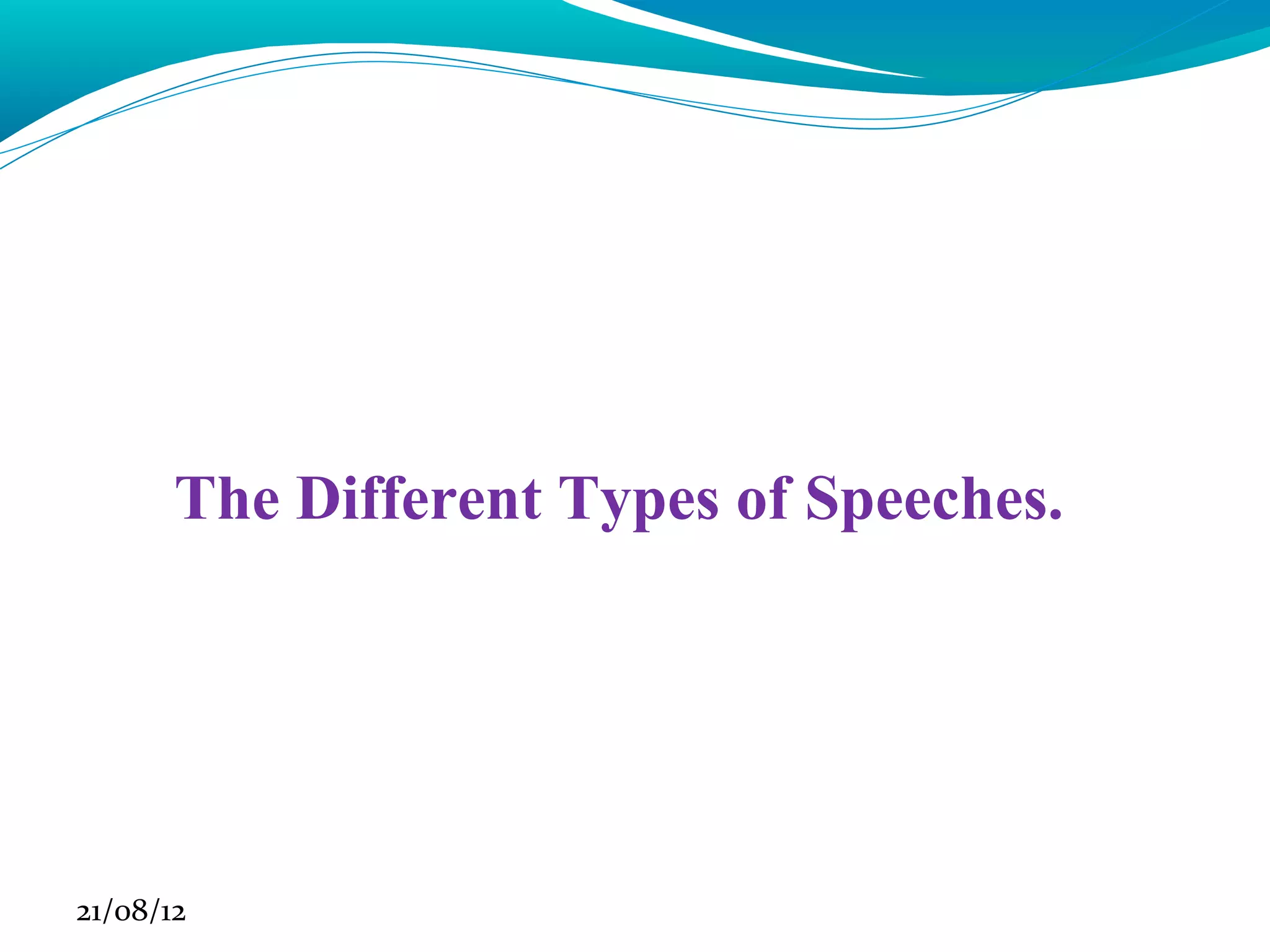 Types of the speech | PPT