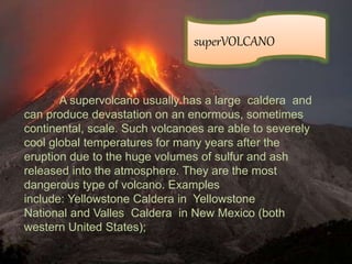 Types of the volcanoes | PPTX