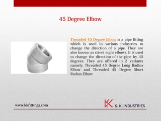 Types of threaded fittings | PPT