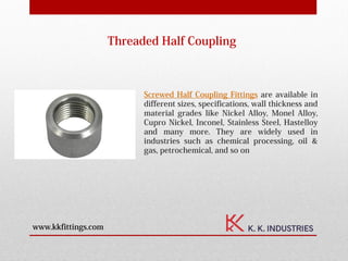 Types of threaded fittings | PPT
