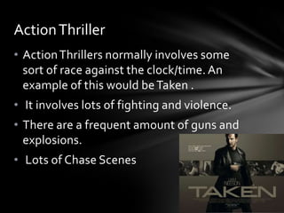 Types of thrillers | PPT