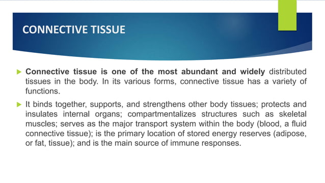 Types of tissues: part 2 | PPT