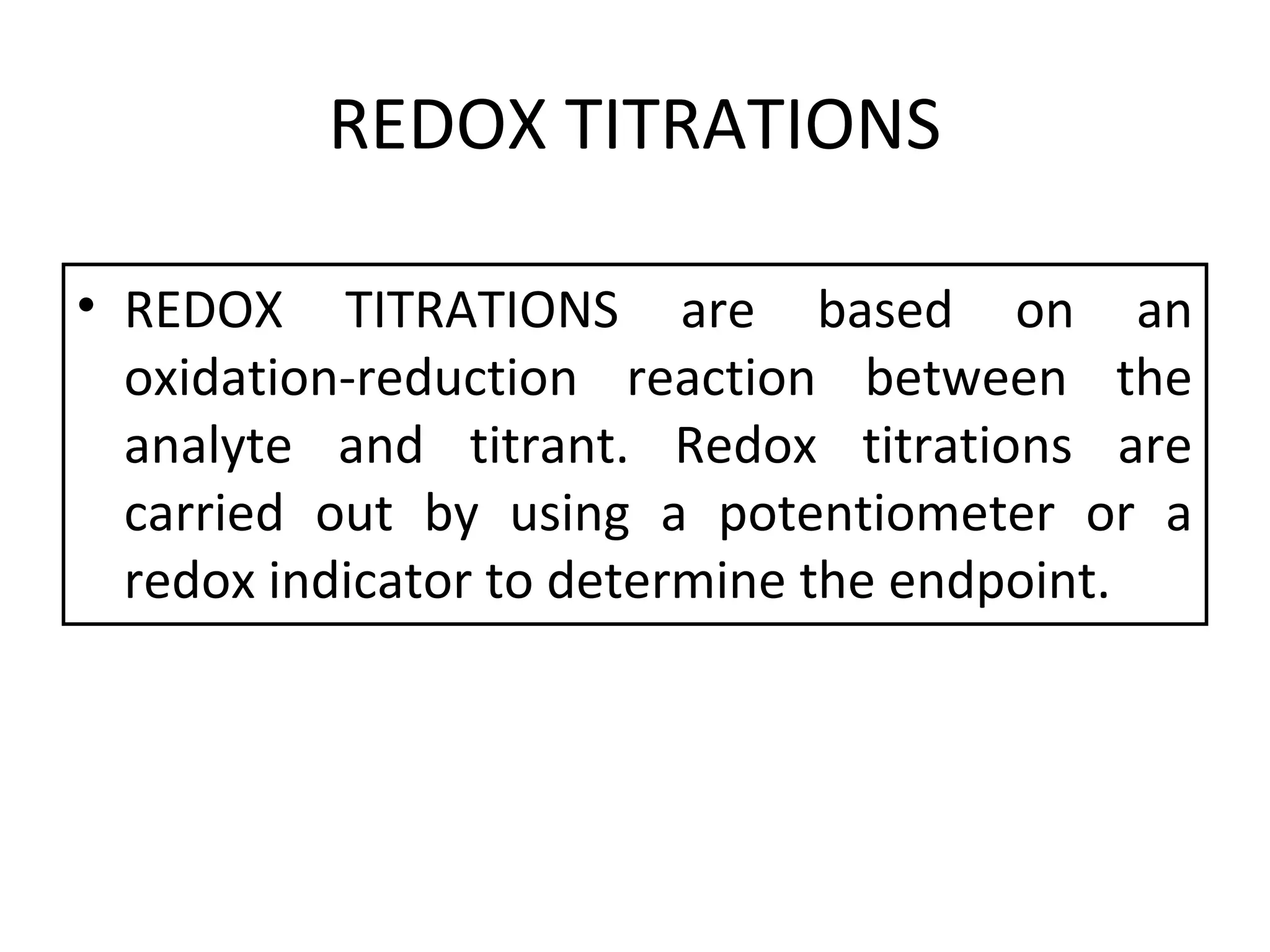 Types of titrations | PPT
